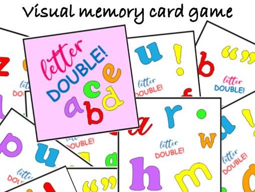 Letters Visual Memory Card Game Teaching Resources