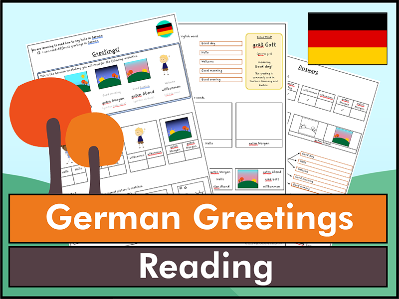 Primary German resources: greetings