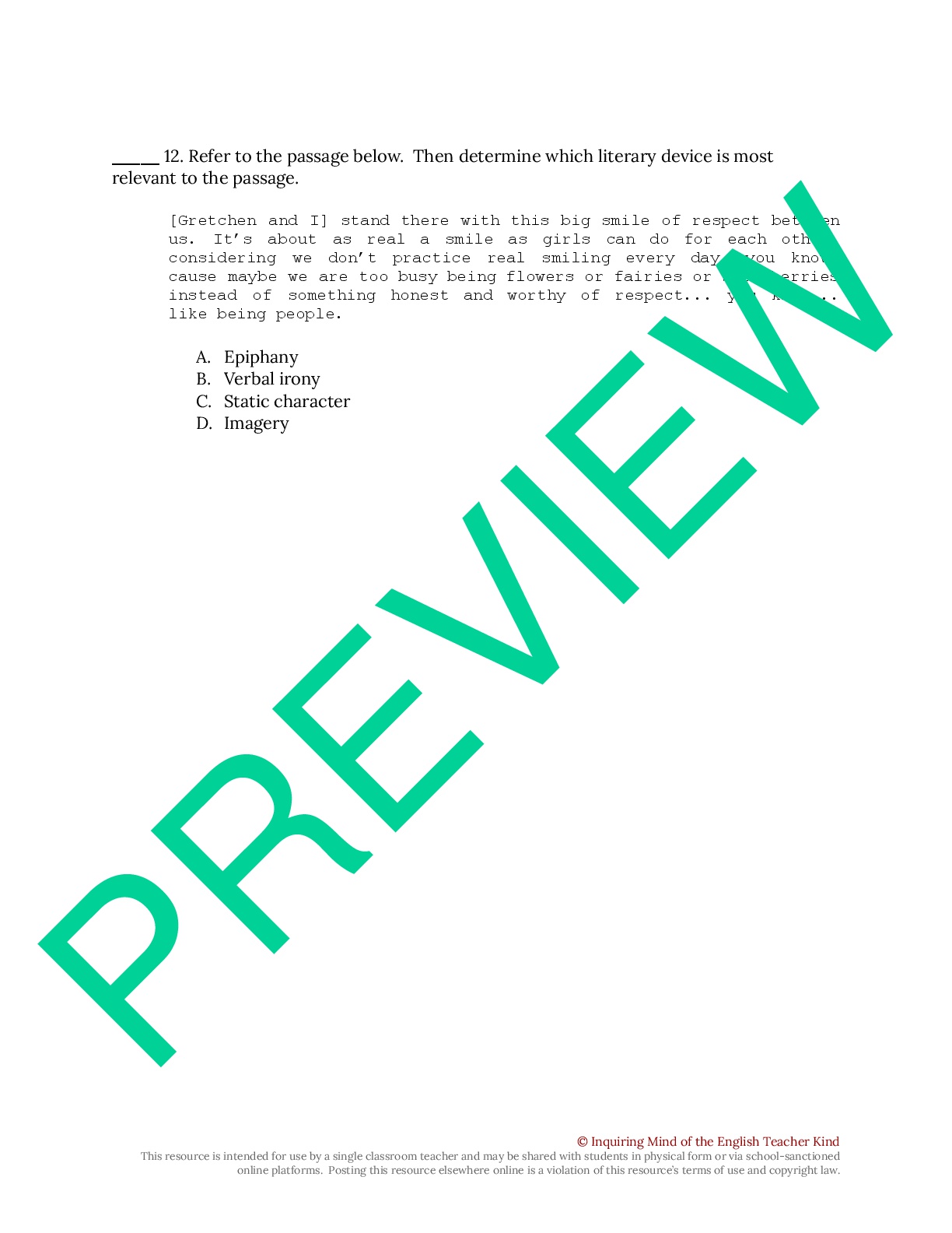 "Raymond's Run" by Toni Cade Bambara Close Reading Worksheet | Teaching ...