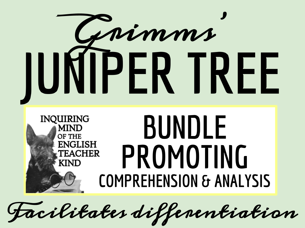 Grimms' Fairy Tale "The Juniper Tree" Bundle for High School | Teaching ...