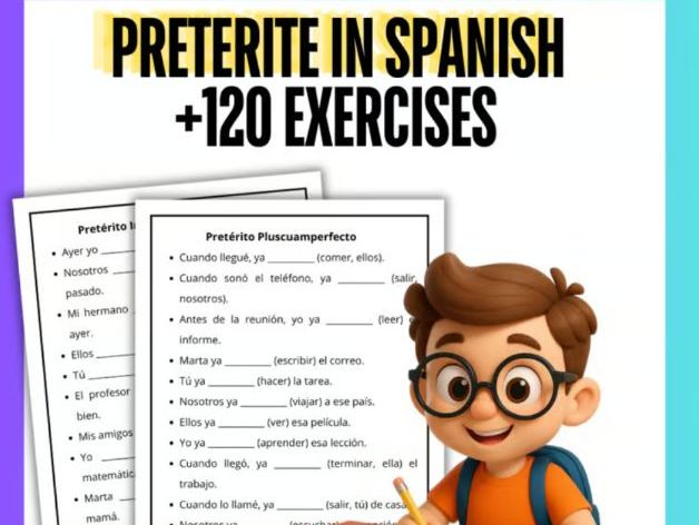 Preterite Tense Spanish Worksheets | Regular Verbs and Irregular Verbs ...