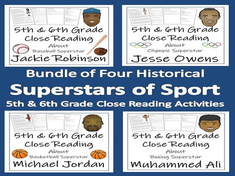 UKS2 Literacy - Historical Superstars of Sport Collection of Reading ...