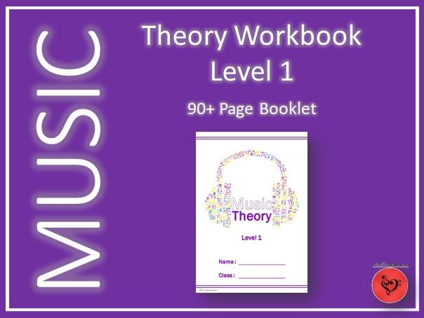 Music Theory Workbook - Level 1 - English terminology | Teaching Resources
