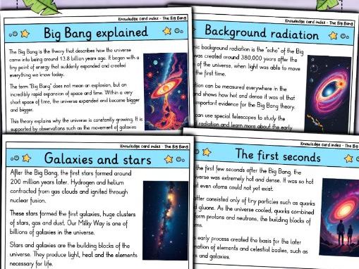 The Big Bang - Flashcards | Astronomy | Origins of the Universe | Key ...