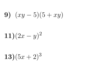 Expanding brackets using algebraic identities Bundle 2 | Teaching Resources
