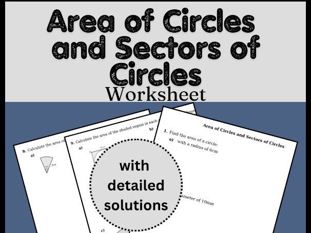 Length and Area of Circles, Arcs, Sectors Worksheets | Teaching Resources
