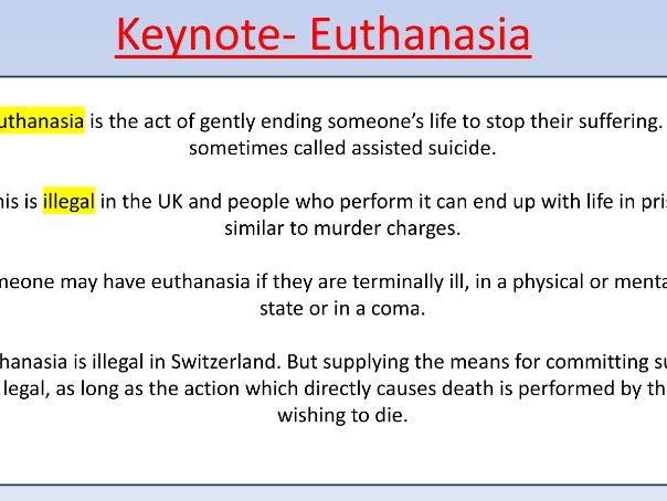 Euthanasia | Teaching Resources