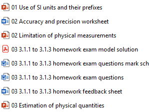AQA A-Level physics 3.1 Measurements and errors | Teaching Resources