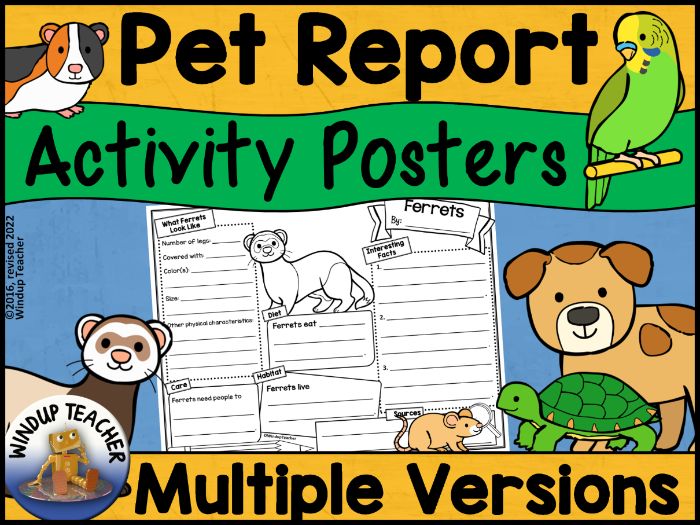 Pet Research Poster Activity Sheets Teaching Resources Pet Research Poster Activity Sheets Teaching Resources