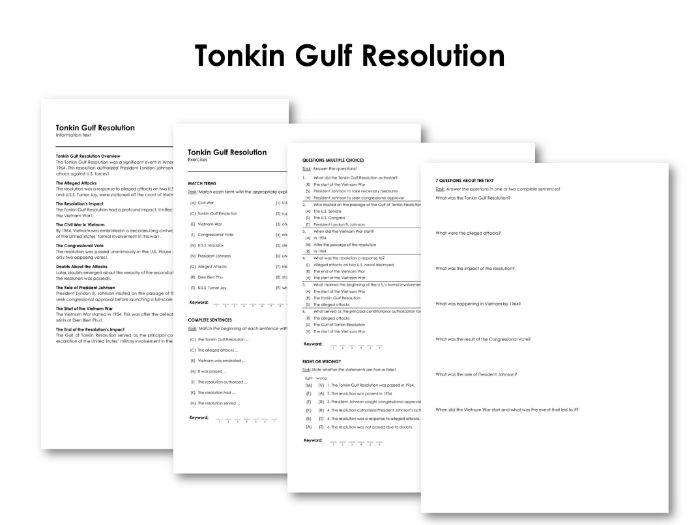 Gulf Of Tonkin Resolution: Us History For Kids – EOCRFT