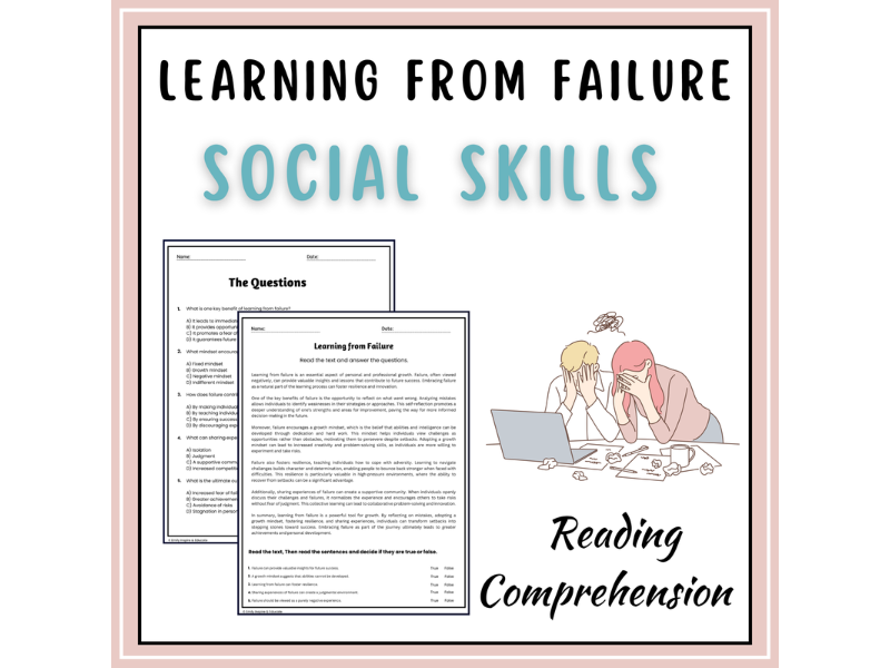 Social Skills: Reading Comprehension Passages & Questions Worksheets ...