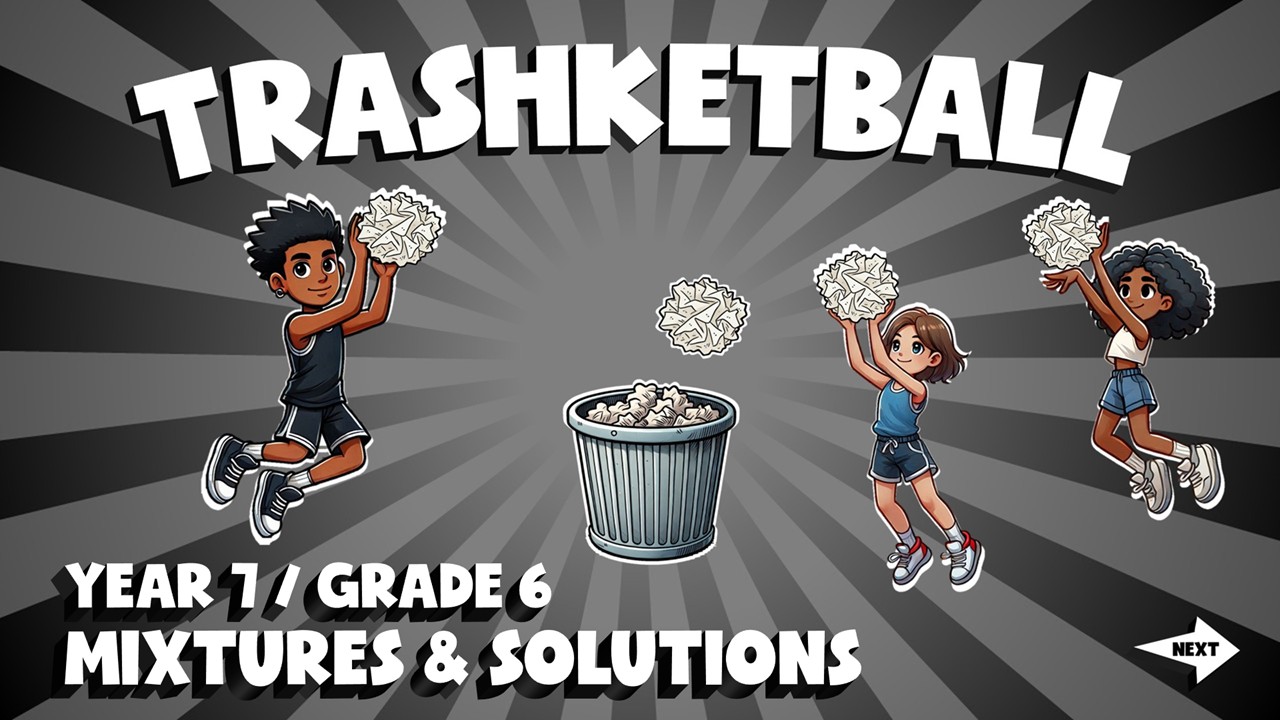 Mixtures & Solutions TRASHKETBALL Science Game | No-Prep Year 7 Review ...