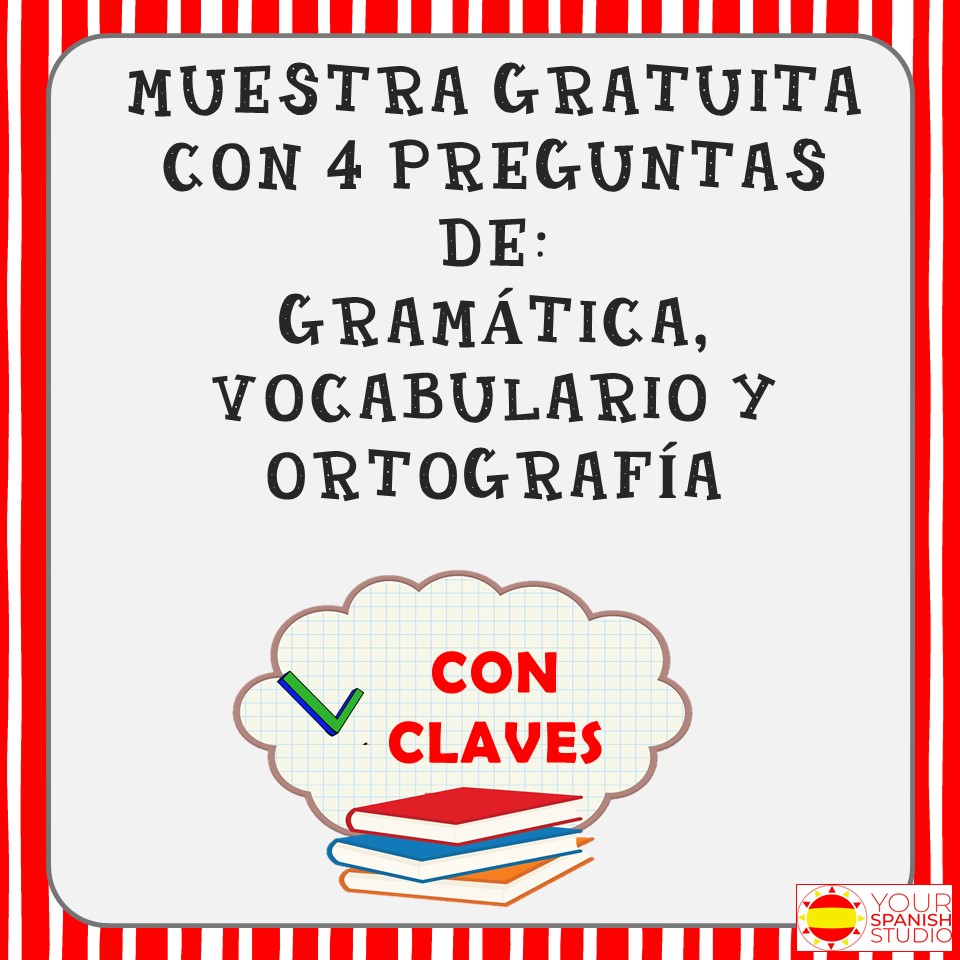FREE SAMPLE OF 5 SPANISH TESTS READY FOR END OF TERM OR YEAR SPANISH ...