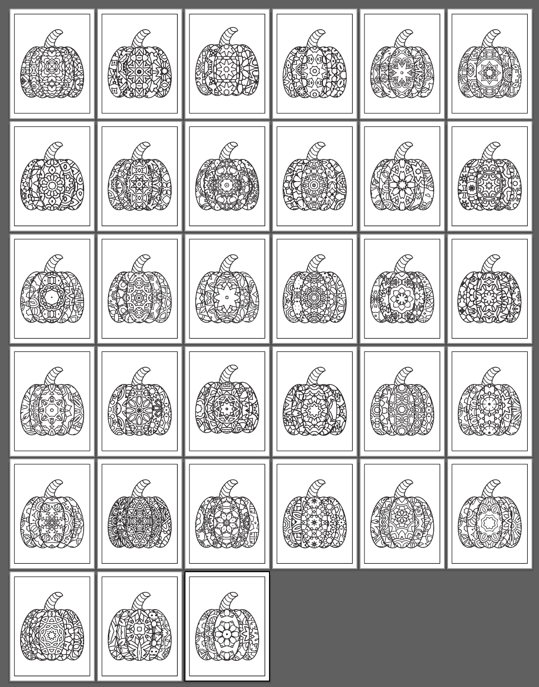 Pumpkin Mandala Coloring Pages | Fall & Halloween Mindfulness Activity ...