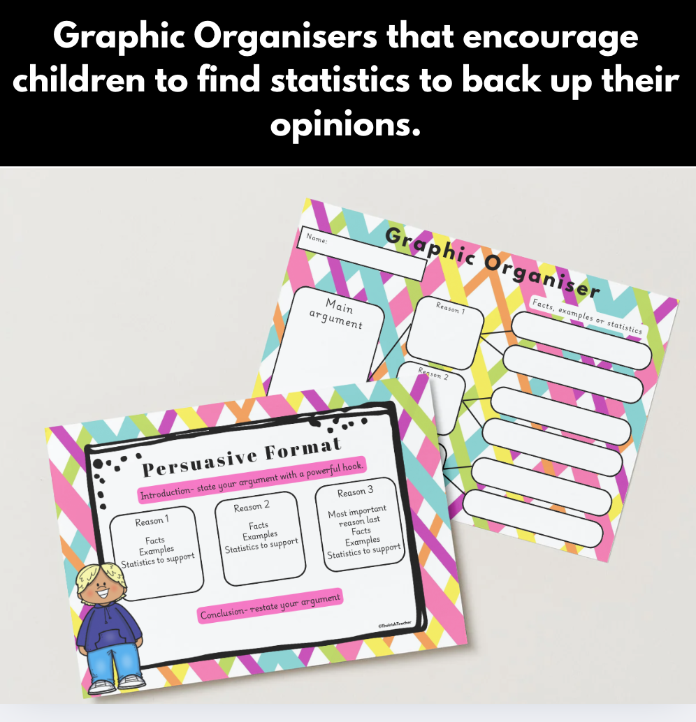 Persuasive Writing Display & Graphic Organiser Pack | Teaching Resources