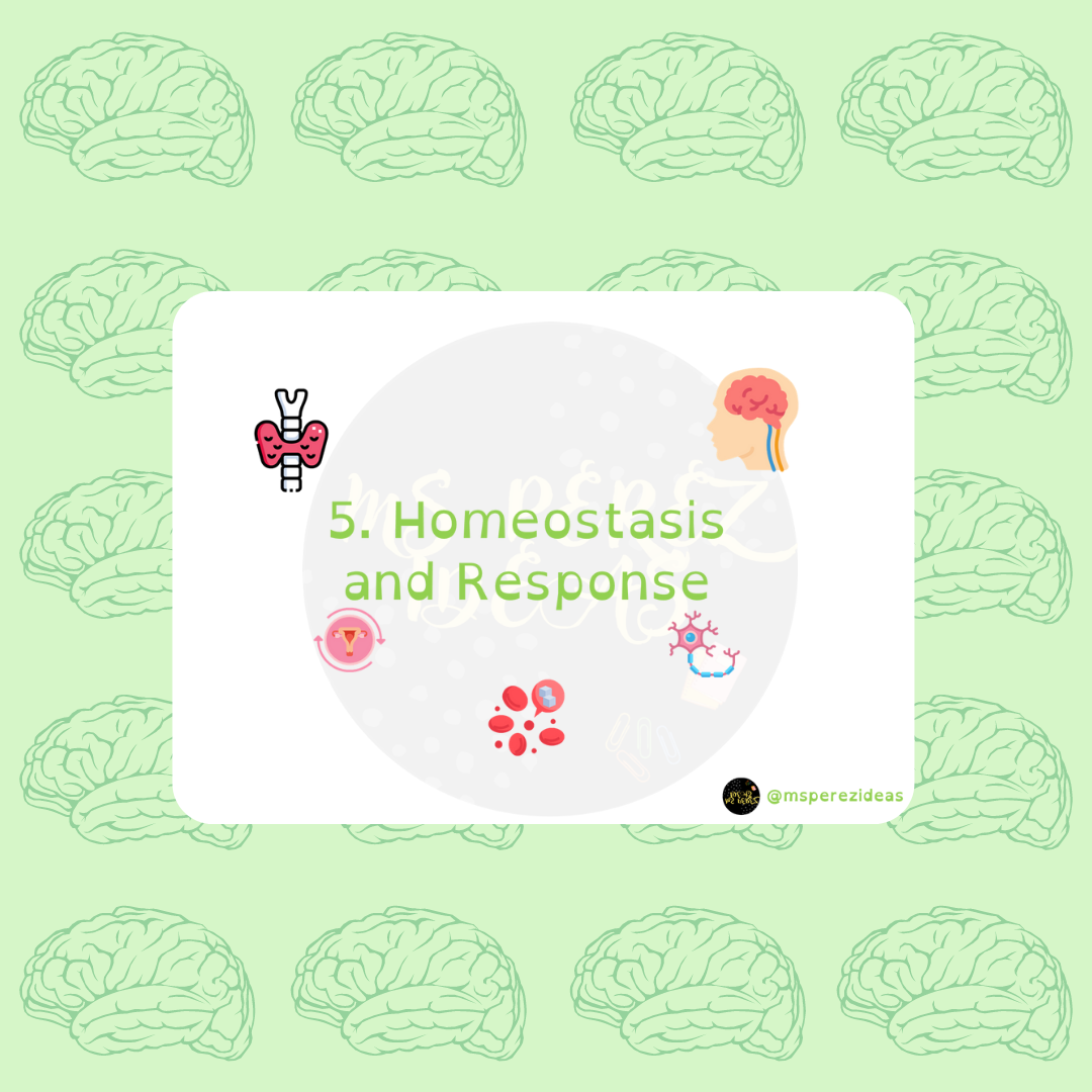 Unit cover 5 - Homeostasis and Response | Teaching Resources