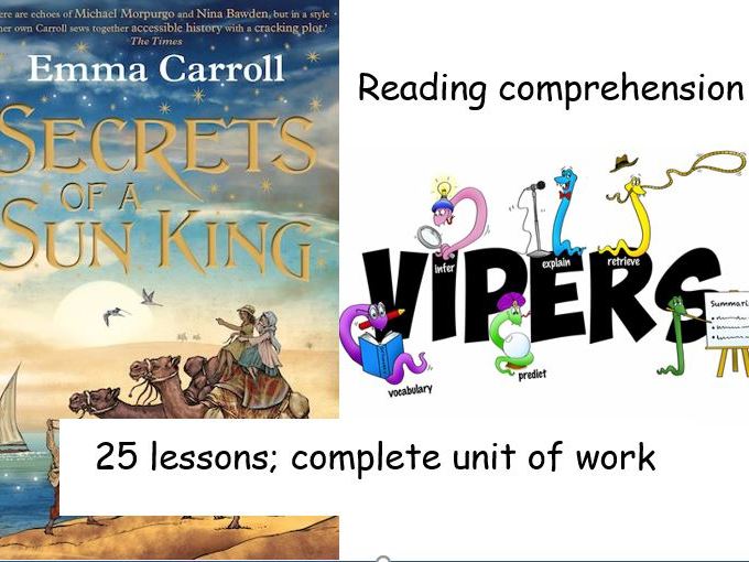 SECRETS OF A SUN KING: READING VIPERS UNIT - EGYPTIANS | Teaching Resources