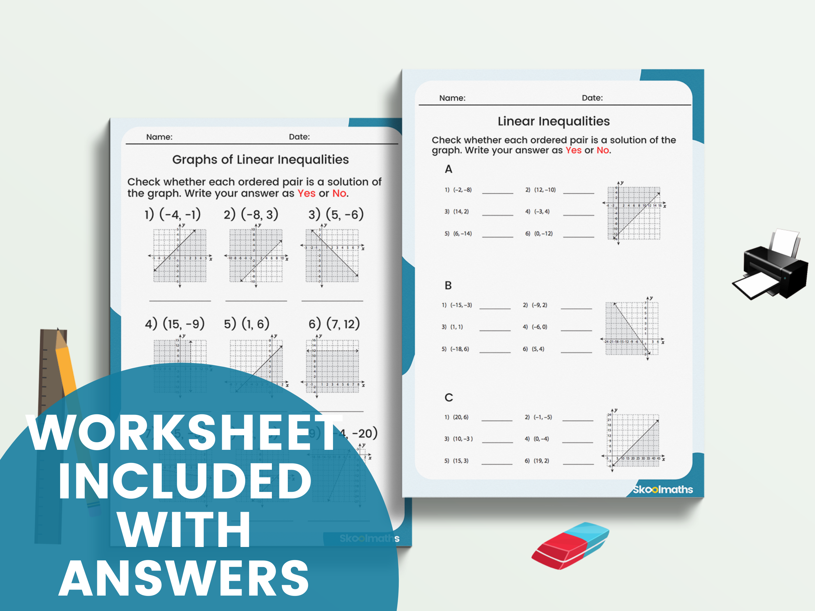 Graphs of Inequalities - Digital Lesson and Activities GCSE | Teaching ...
