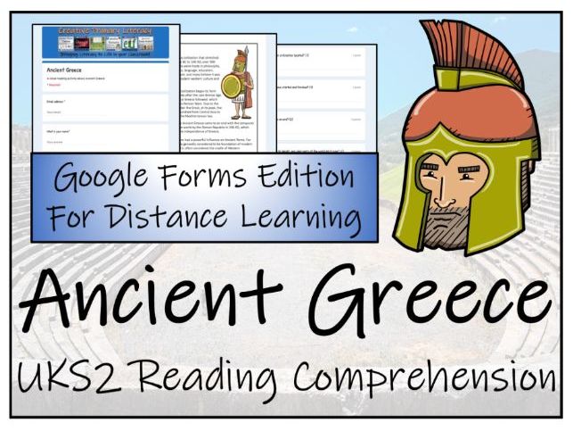 UKS2 Ancient Greece Reading Comprehension Activity | Digital & Print ...
