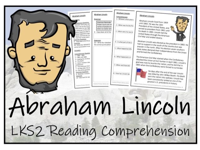 Abraham Lincoln Reading Comprehension Worksheets Free