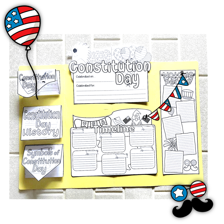 Constitution Day Lapbook with Reading Comprehension Activities ...