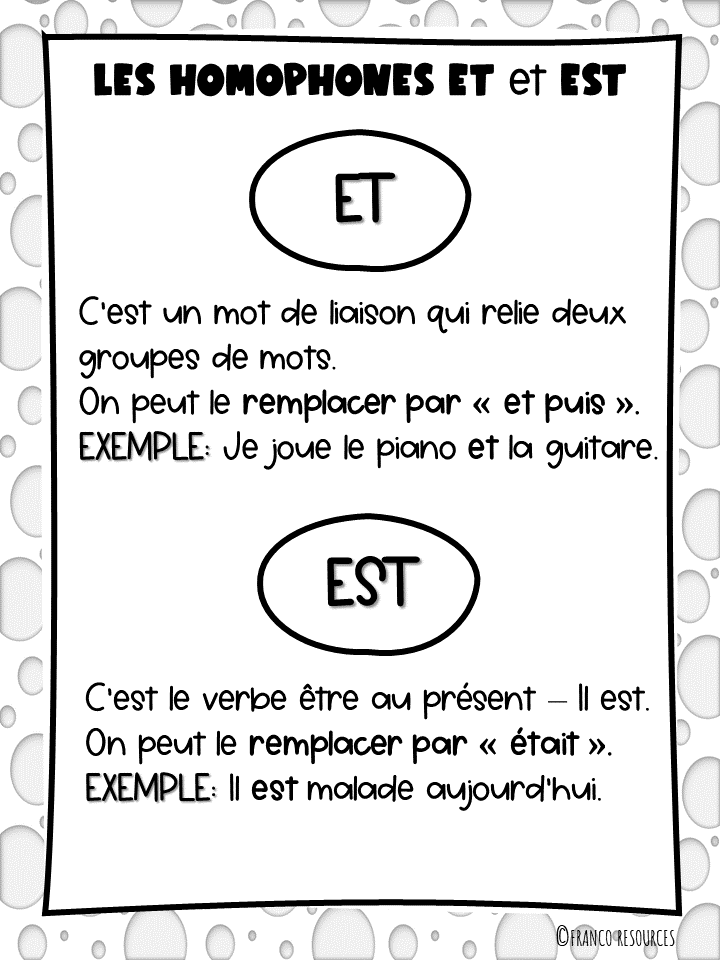 Affiches des homophones fréquents French homophone posters | Teaching ...