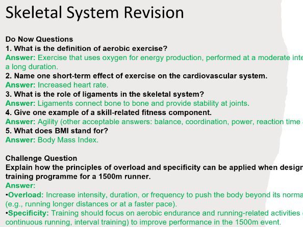 OCR GCSE PE Revision Lessons- Paper 1 | Teaching Resources