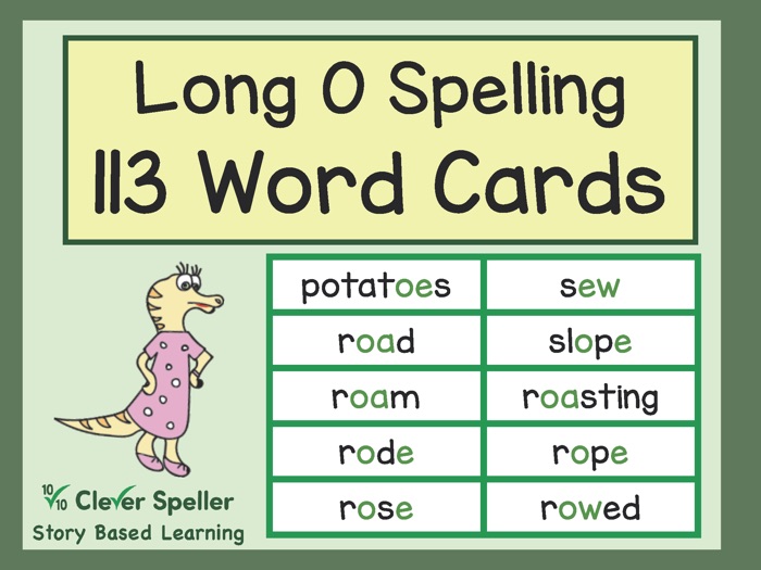 Flash Cards For The Long O Sound In Words Teaching Resources Flash Cards For The Long O Sound In Words Teaching Resources