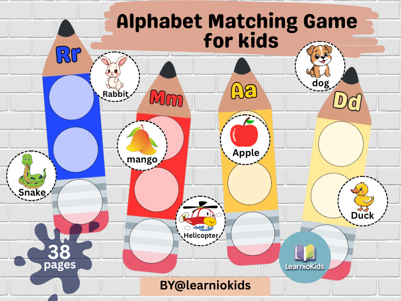 Alphabet Matching Game | Fun Letter Recognition Activity for Kids ...