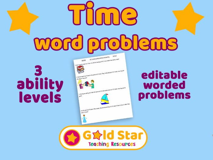 Maths Time Word Problems Year 2 3 Teaching Resources