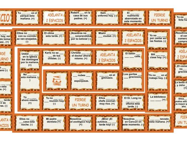 Present Simple Tense with Verbs Estar and Ser Spanish 4 Worksheet-2 ...