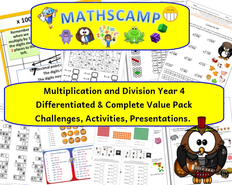 Multiplication And Division Year 4 Differentiated Complete Value 