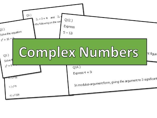 A Level Further Maths Core Pure Introduction To Complex Numbers 