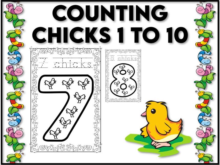 Counting Chicks From 1 To 10 EYFS KS1 Teaching Resources