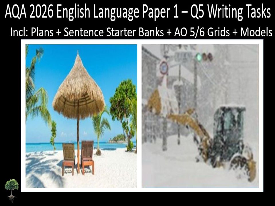 Two Question 5 - AQA 2026 GCSE English Language Paper 1 | Plans ...