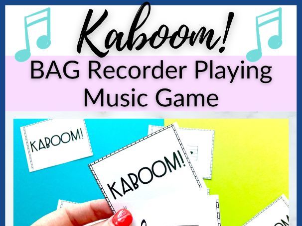 B-A-G Recorder Kaboom! Centers Game for Primary Music | Teaching Resources