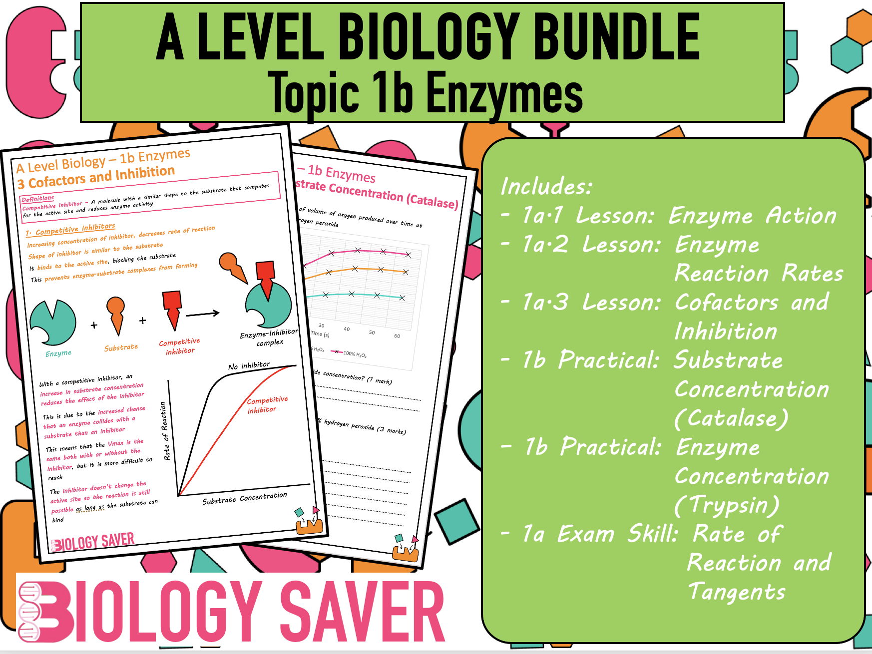 A Level Bio Bundle - 1b Enzymes | Teaching Resources
