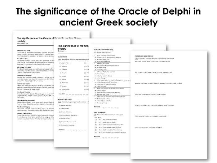 The significance of the Oracle of Delphi in ancient Greek society ...