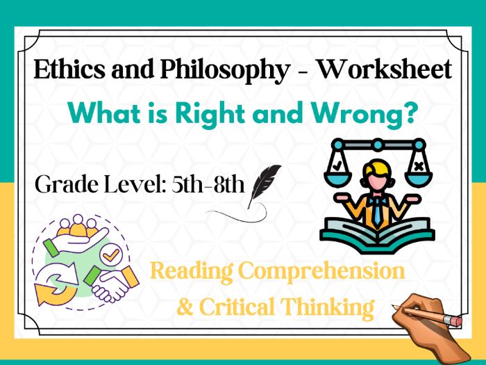 What is Right and Wrong?: Reading Comprehension Passages & Questions ...