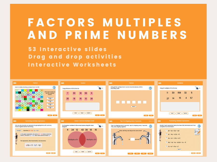 Factors Multiples Prime Key Stage 3 Year 9 Teaching Resources factors-multiples-prime-key-stage-3-year-9-teaching-resources