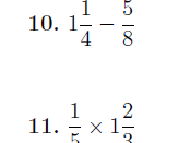 Operations between fractions and mixed numbers worksheet no 3 (with ...