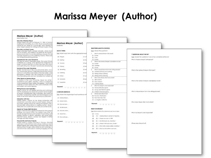 Marissa Meyer (Author) | Teaching Resources
