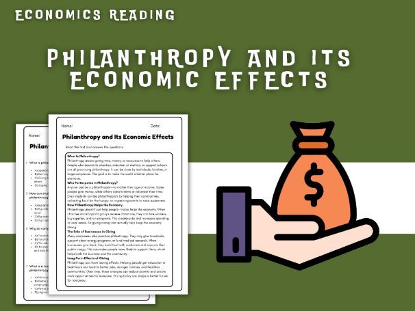 Philanthropy and Its Economic Effects - Economics Reading Worksheet ...