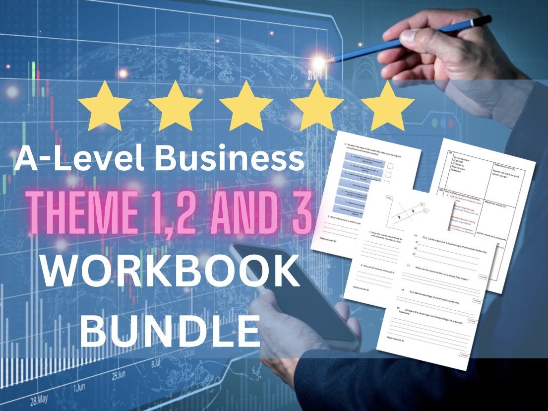 Theme 1,2, and 3 workbook A-LEVEL BUSINESS Edexcel | Teaching Resources