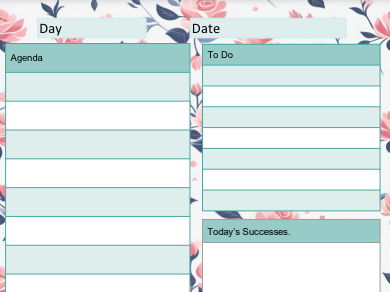 Rosa A4 Life Planner Template | Teaching Resources