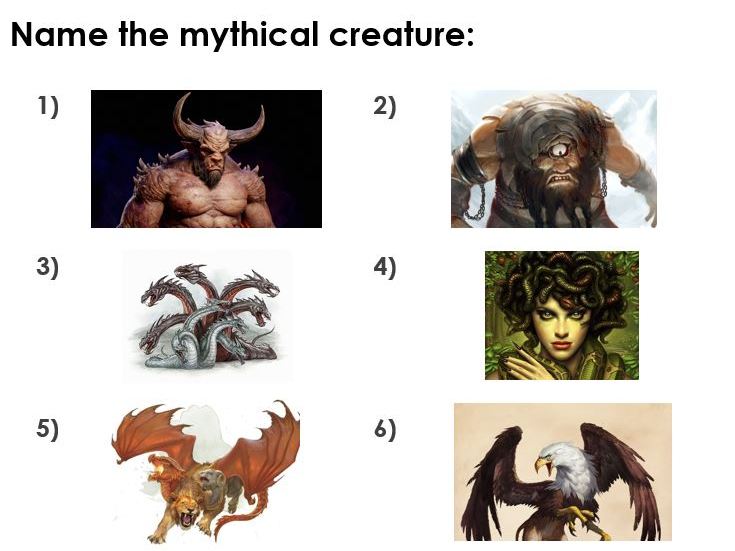 Myth Lesson - Fun Quiz (Year 8) | Teaching Resources