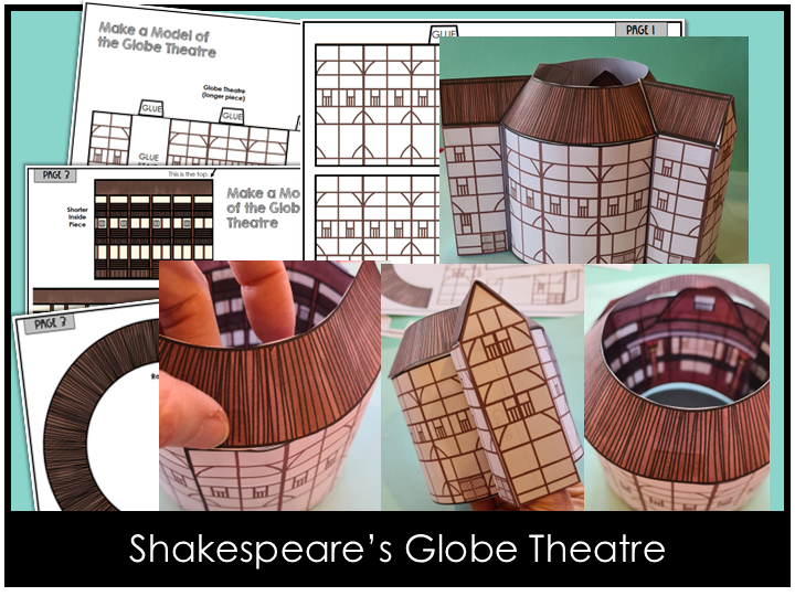 William Shakespeare 3D Globe Theatre Model Craft Activity Hands-on ...