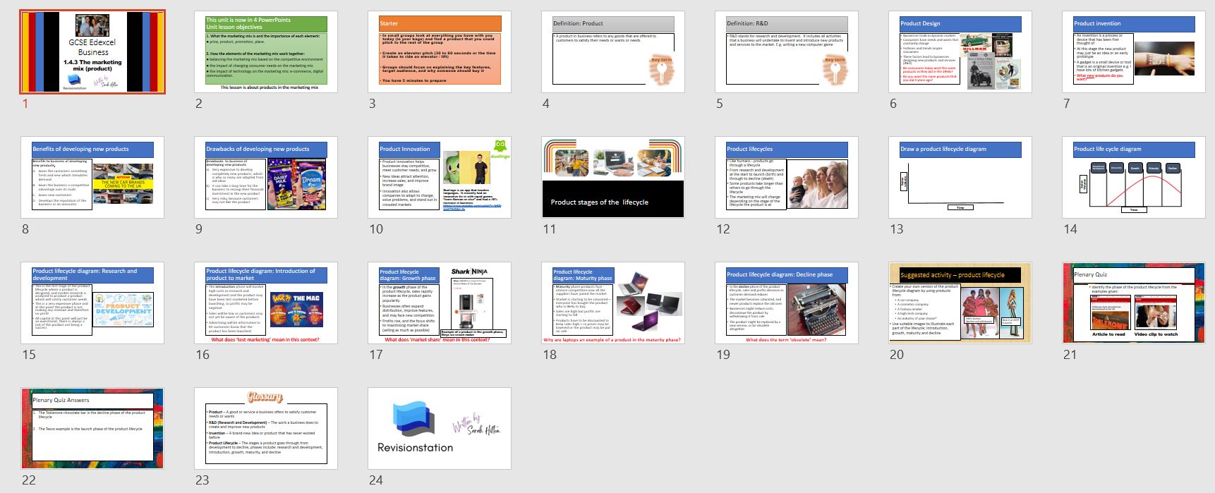 EDEXCEL GCSE BUSINESS 1.4.3 THE MARKETING MIX (COMPLETE LESSON) 143 ...