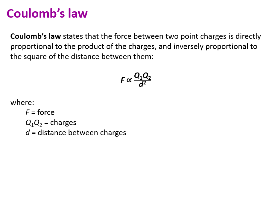 Electrostatics Lesson: Coulomb’s Law, Electric Field Strength ...