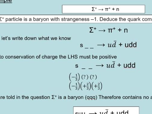A level Physics (2.4) Quarks and antiquarks (Particles physics quarks ...